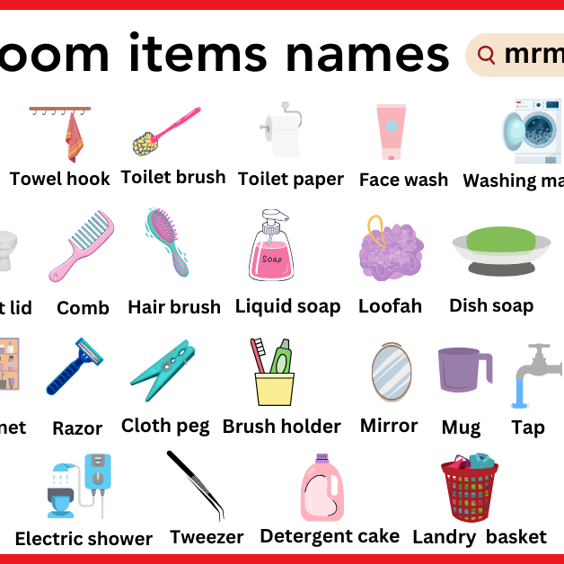 Bathroom Items List
