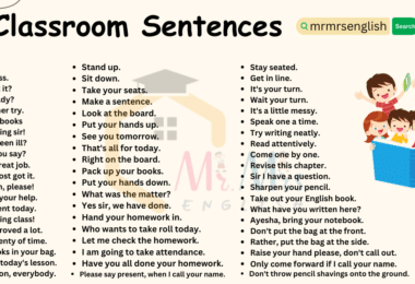 100 English Sentences for daily use | Short English Sentences - MR MRS ...