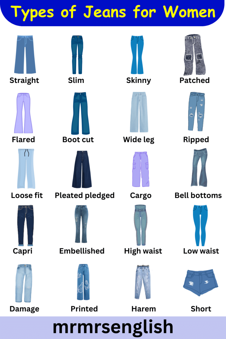 40+ Jeans names for women in English with their pictures - MR MRS ENGLISH