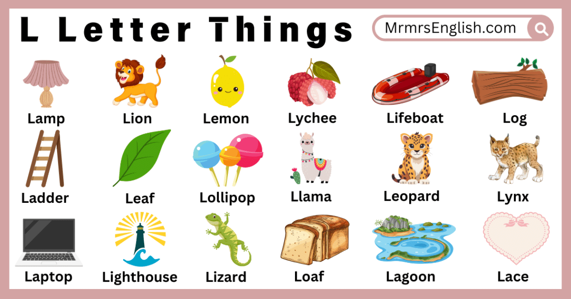 L letter things names in English with their Pictures - MR MRS ENGLISH