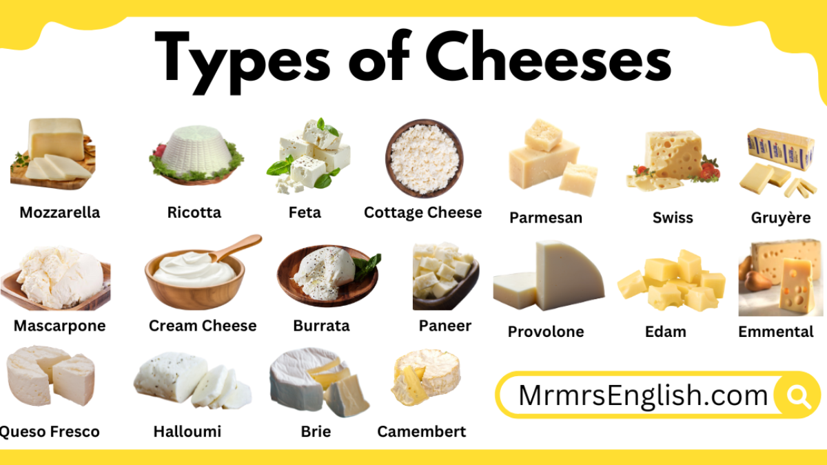 Names Of Cheese