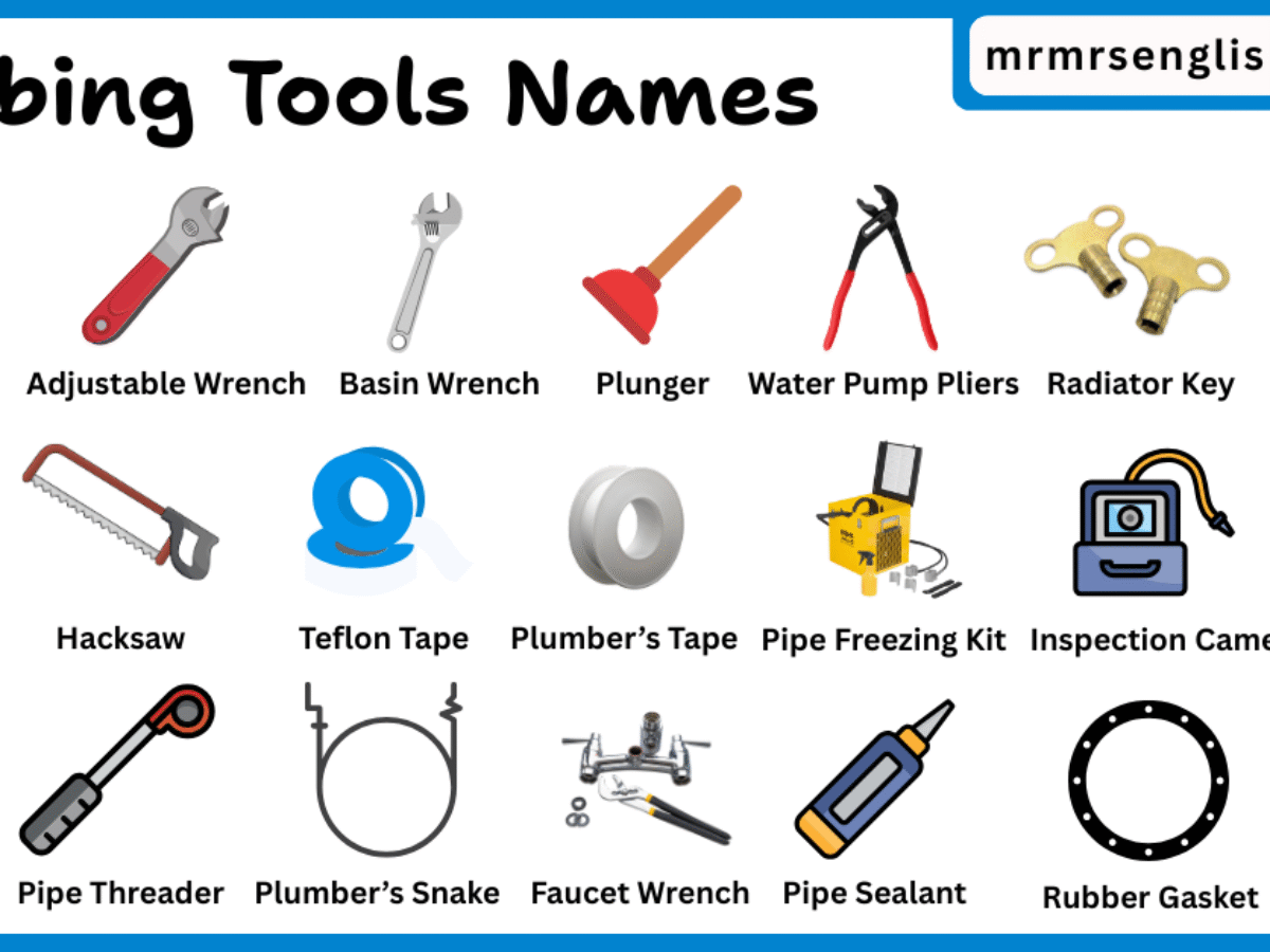 Plumber Tools List With Pictures