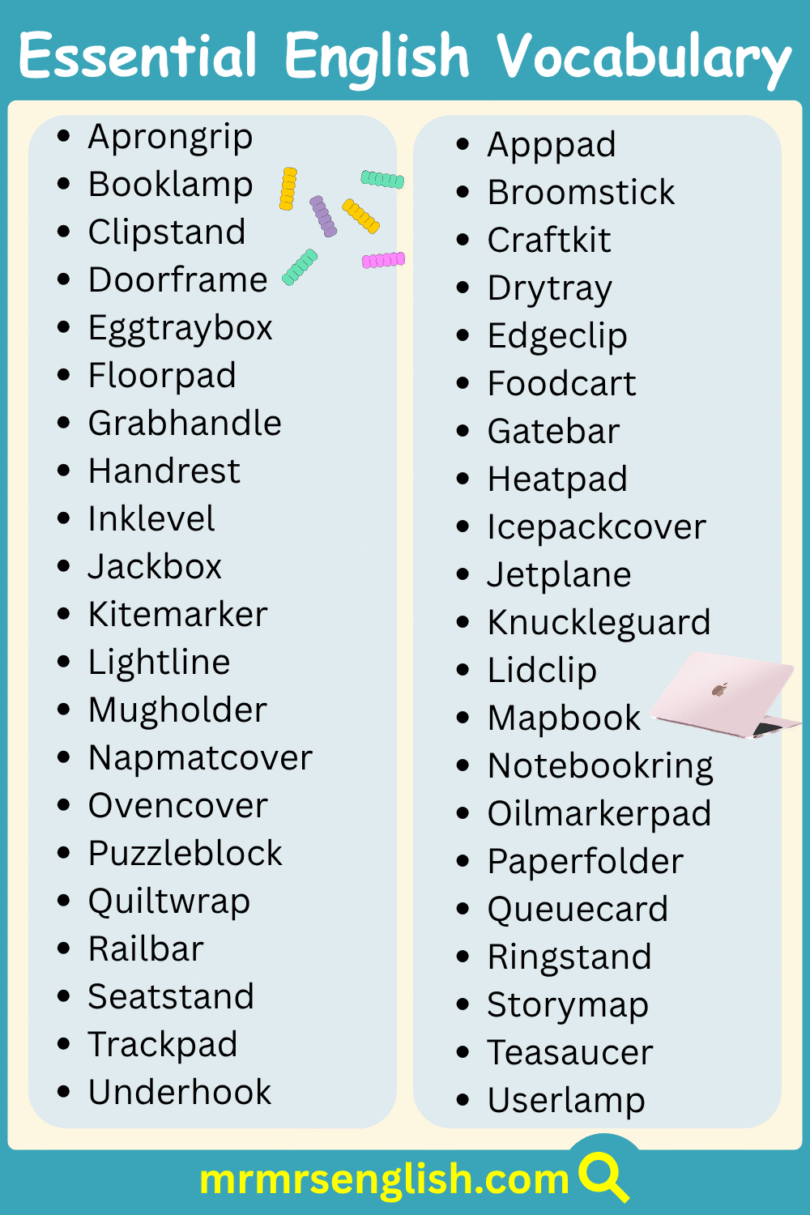 1000 Essential English Vocabulary Words for Kids with Pictures - MR MRS ...