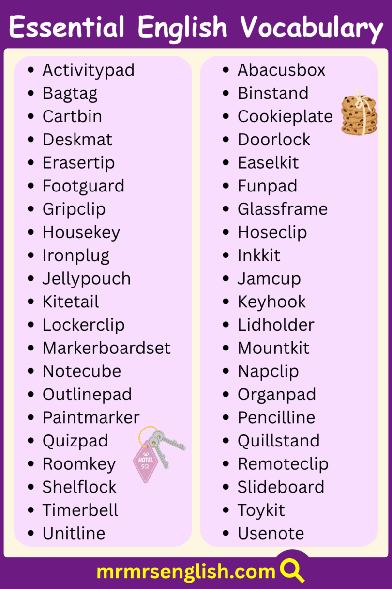 1000 Essential English Vocabulary Words for Kids with Pictures - MR MRS ...