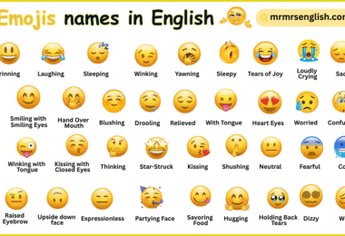 Emojis and Their Meaning in English with Images - MR MRS ENGLISH