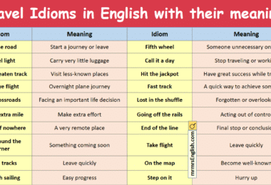 Holiday Idioms in English with their meanings and Pictures - MR MRS ENGLISH