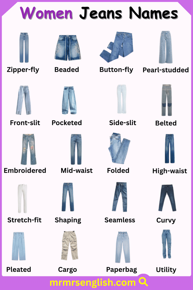 Different Types of Jeans Names for Women with their Pictures - MR MRS ...